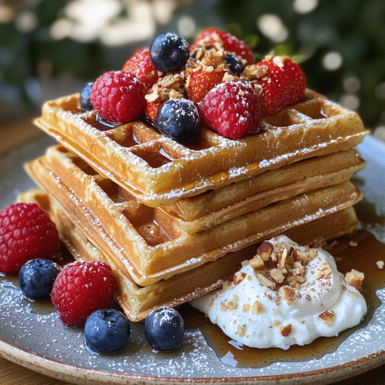 Deliciously Fluffy Waffles with Secret Ingredient Twist - Recipes Solutions