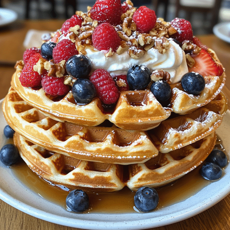 Deliciously Fluffy Waffles with Secret Ingredient Twist - Recipes Solutions